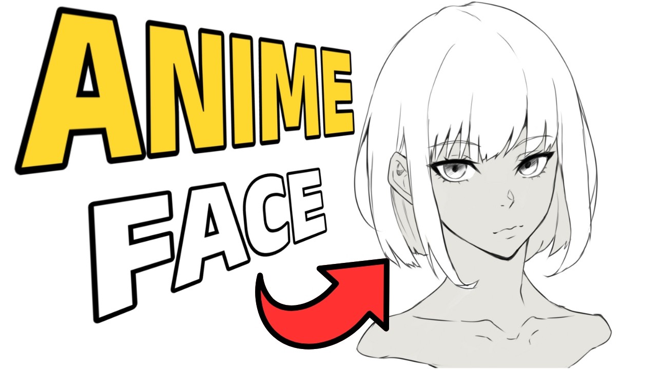How to Draw Cute anime Face - YouTube