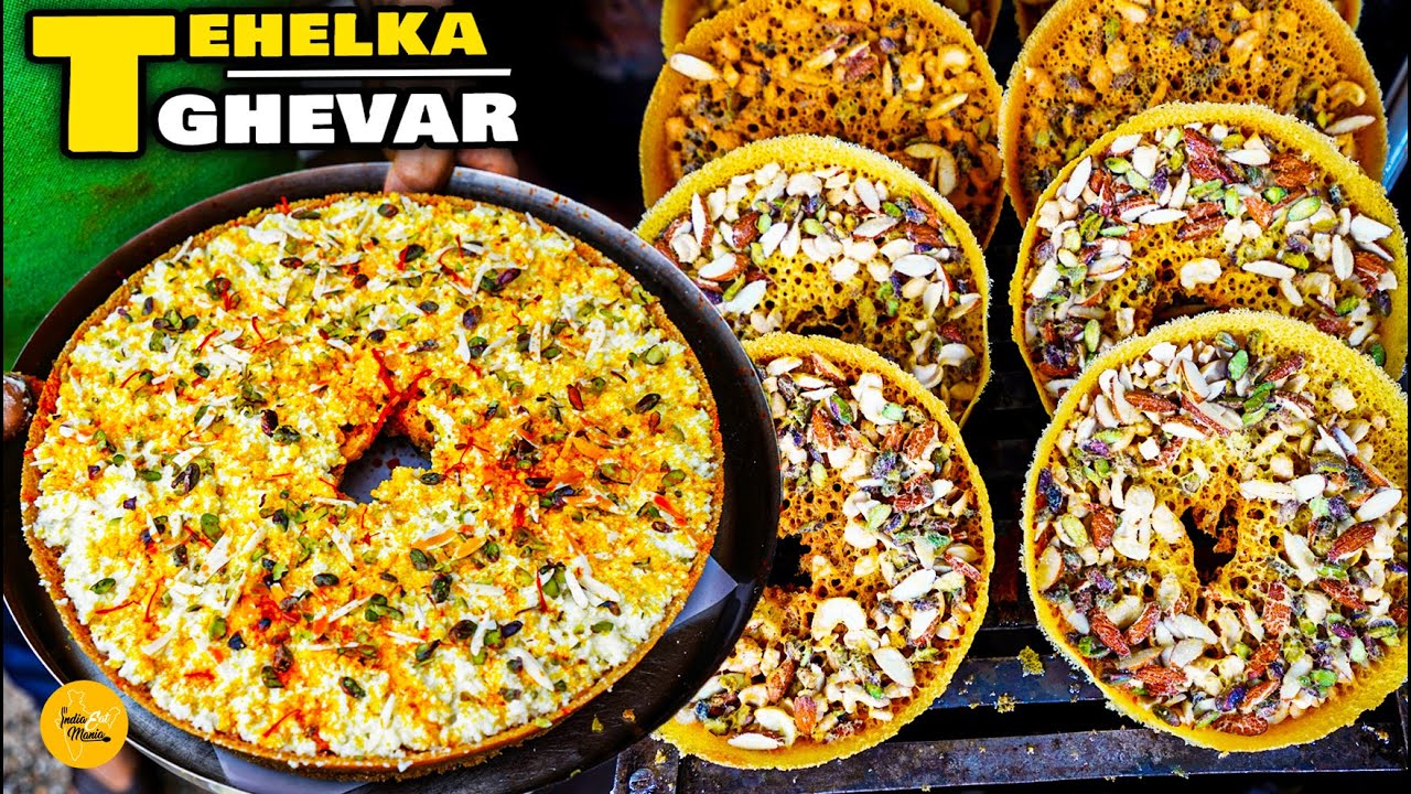 Ajmer Most Popular Kamlesh Sweets Dry Fruits Tehelka Ghevar Making Rs ...