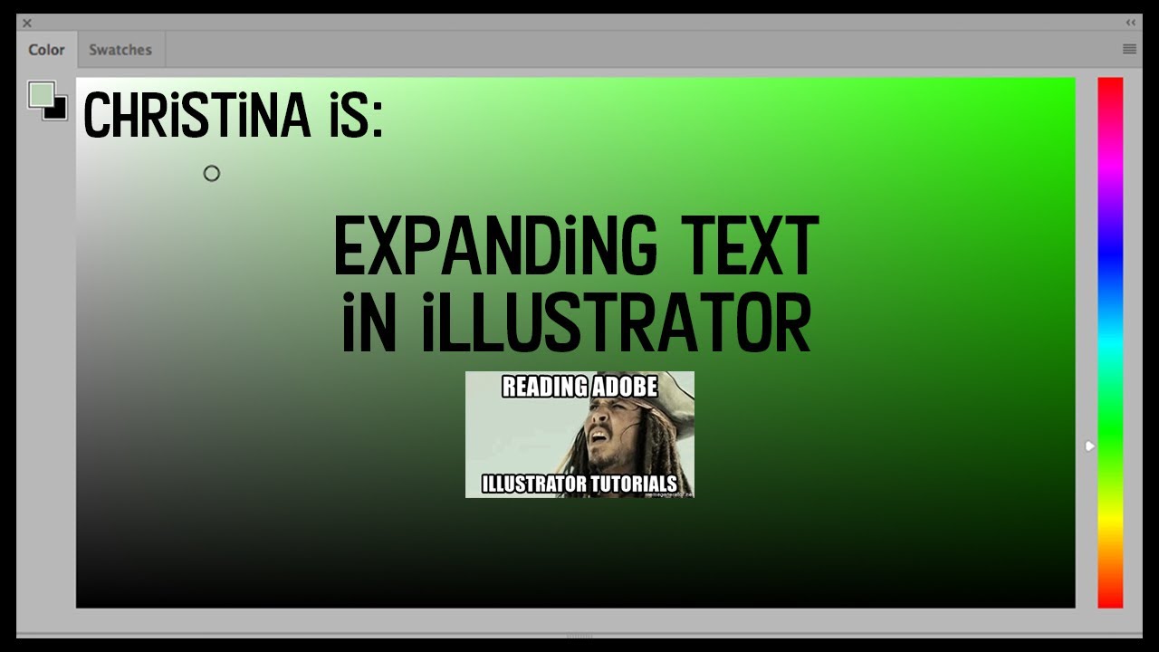 Expanding Text In Illustrator - YouTube