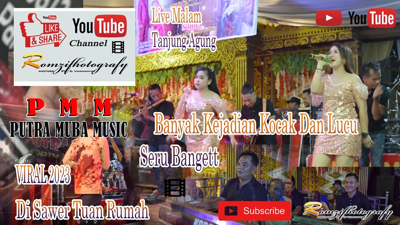 OM PUTRA MUBA MUSIC//Banjir Saweran tuan rumah//Banyak Kejadian Lucu ...