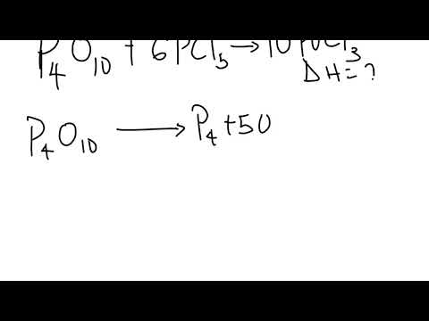 P4O10(s) + 6PCl5(g) ? 10Cl3PO(g) given, P4(s) + 6Cl2(g) ? 4PCl3(g) ?H ...