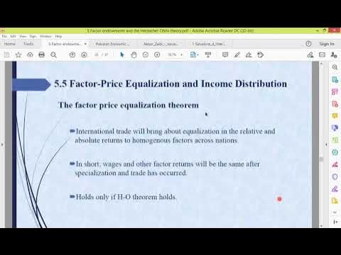 16th BS 4th Factor Price Equalization Theorem - YouTube