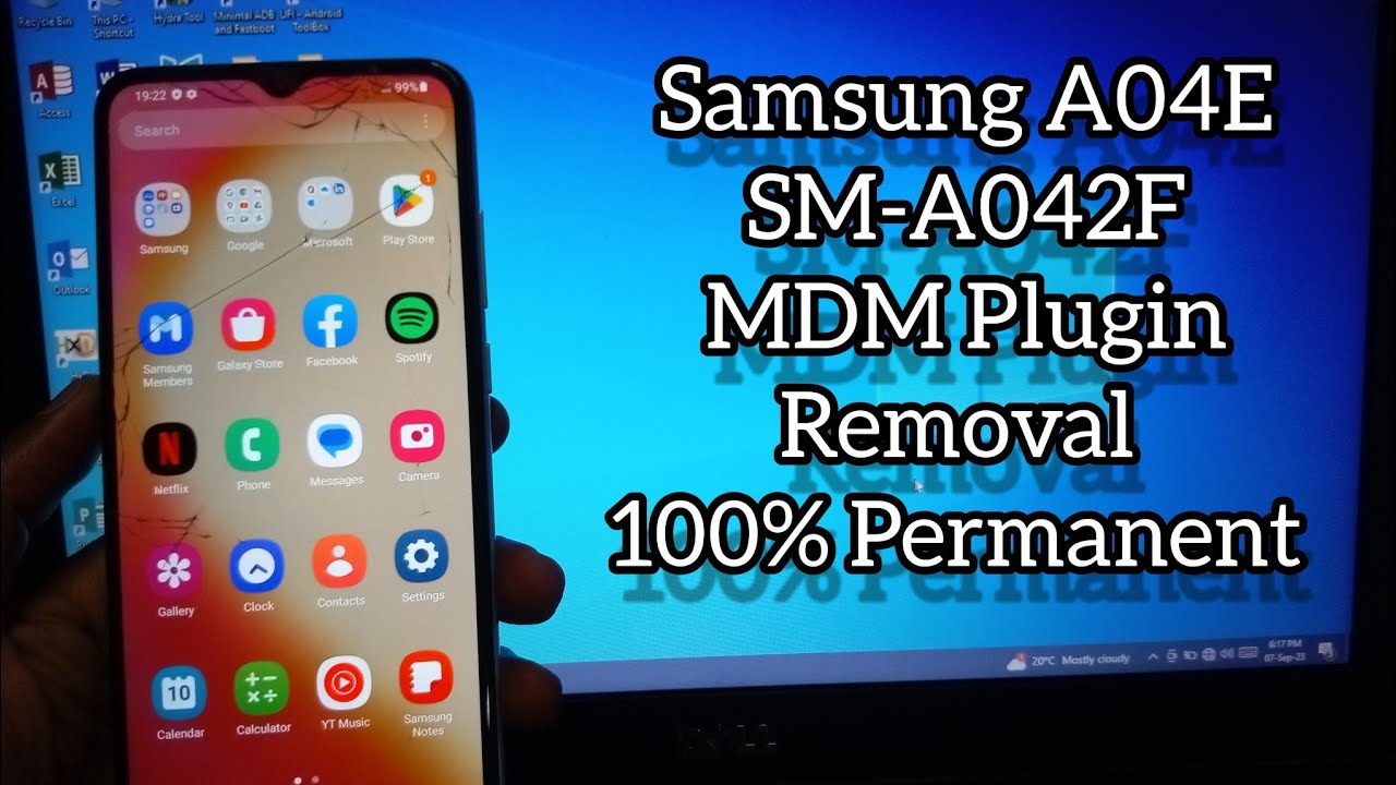 Samsung Galaxy A042F MDM Unlock - YouTube