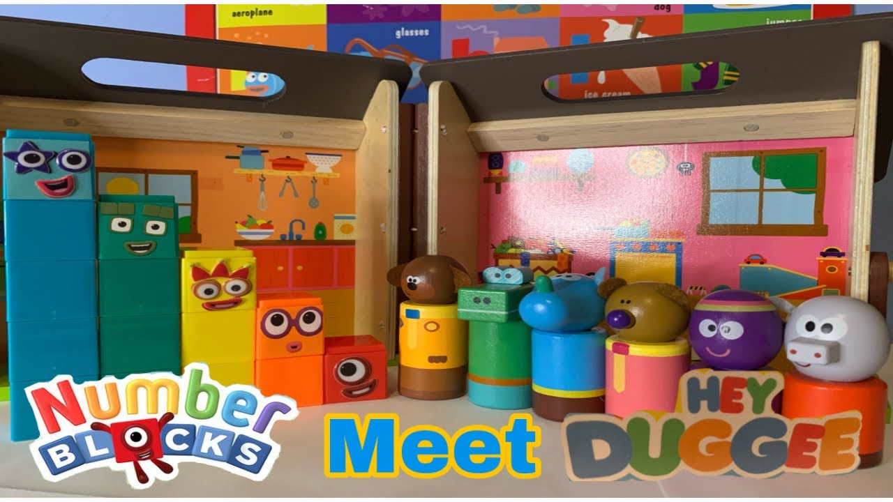 CBEEBIES NUMBER BLOCKS TOY MEET HEY DUGGEE AND FRIENDS | hello george ...