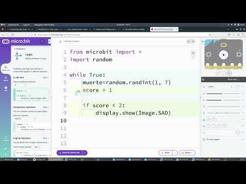 microPython Condiciones Monstruo terrorífico Python micro:bit NOVACORPS ...