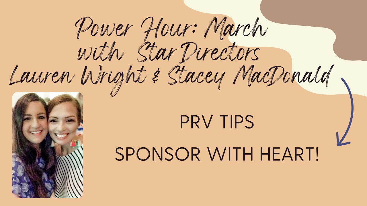 MARCH POWER HR: PRV TIPS / SPONSOR WITH HEART THIS SEASON - YouTube