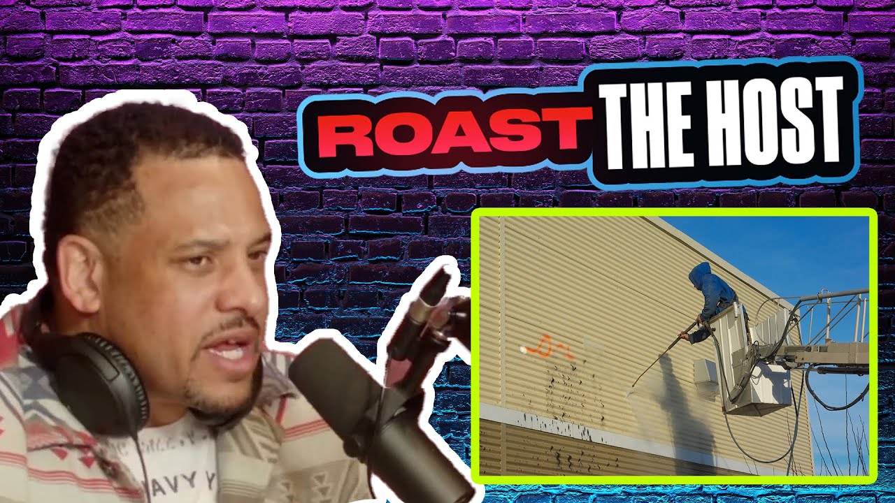 ROAST THE HOST CLIPS | Graffiti Cleaner Gets Shot While Working - YouTube
