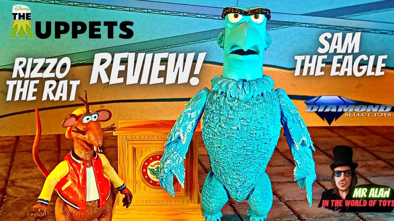 The Muppets Sam The Eagle And Rizzo The Rat Figures Review! Diamond ...