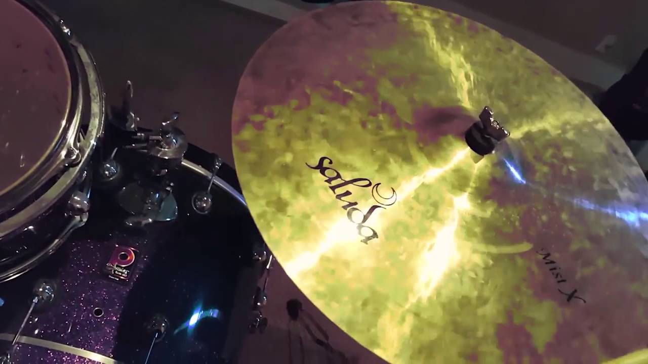 Saluda Custom Cymbals Premier Drumkit Tour Demo - YouTube