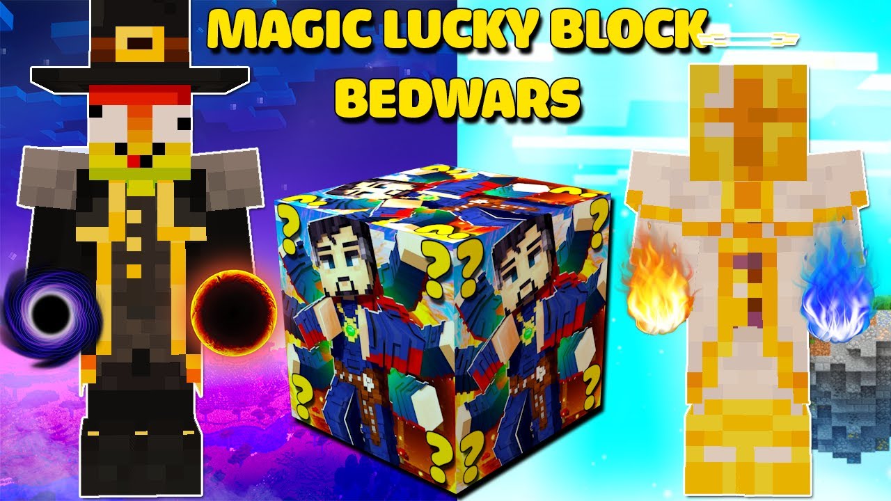MINI GAME : MAGIC LUCKY BLOCK BEDWARS ** NOOB CÓ PHÉP THUẬT VIP NHẤT ...