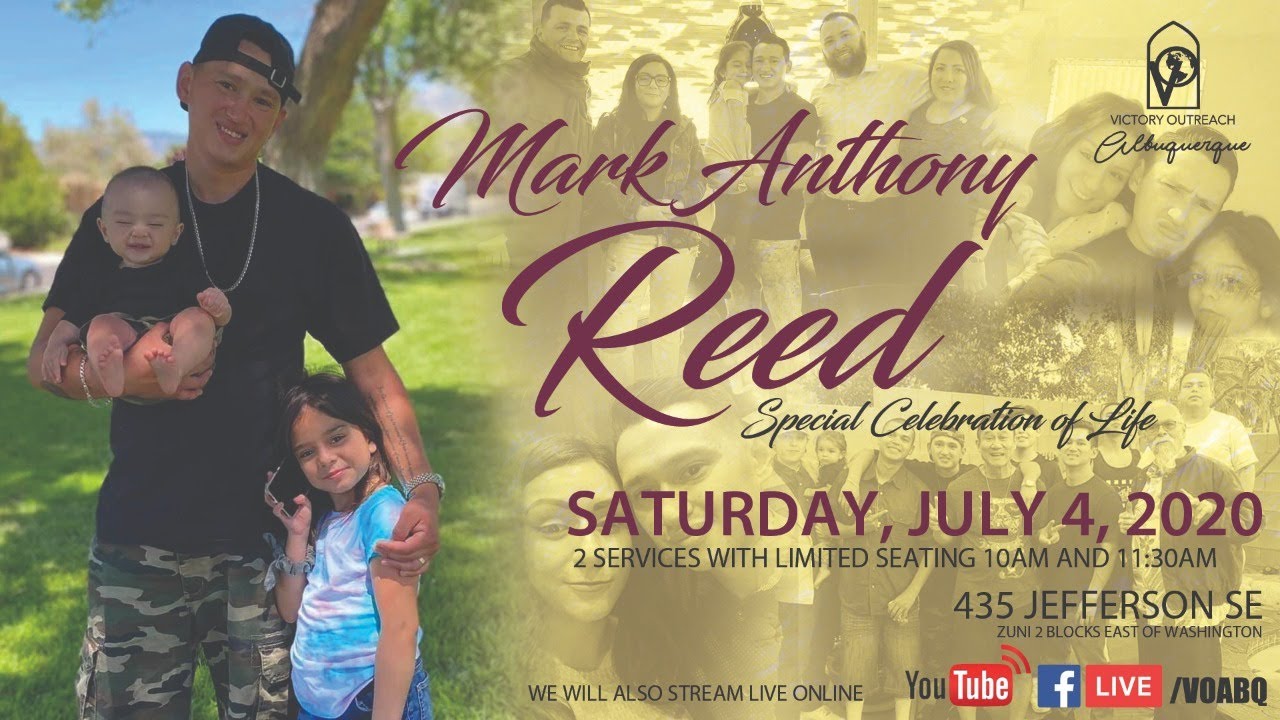 Celebration of Life- Mark Anthony Reed - YouTube