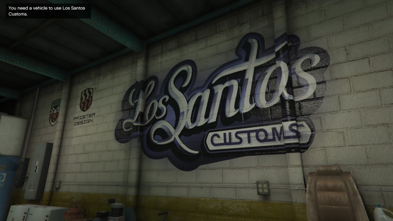 Inside of a Los Santos Customs | Neat Locations #4 | GTA 5 - YouTube