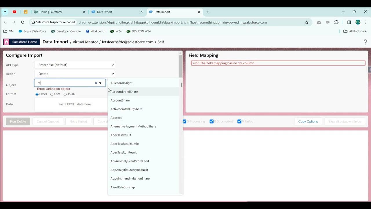 Mass Delete Reports using Salesforce Inspector #inSalesforce - YouTube