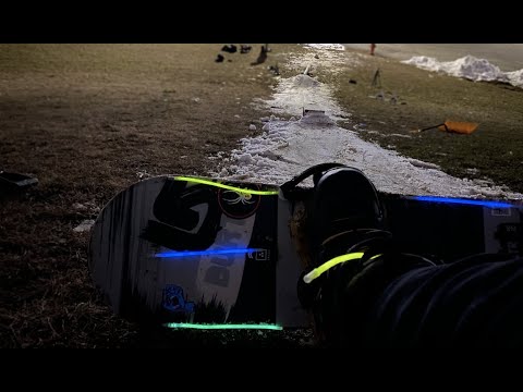 Glow In The Dark Snowboard! - YouTube