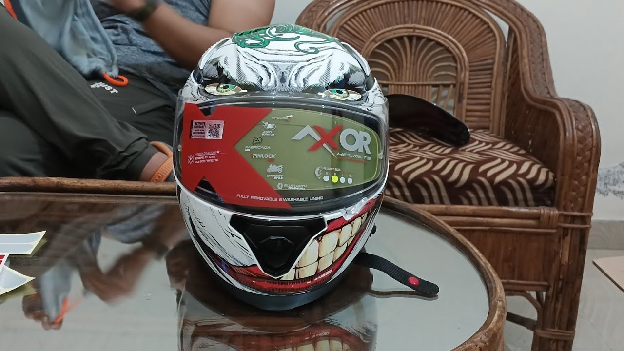 Vega Axor Apex Joker Edition Helmet Unboxing and First Impressions ...