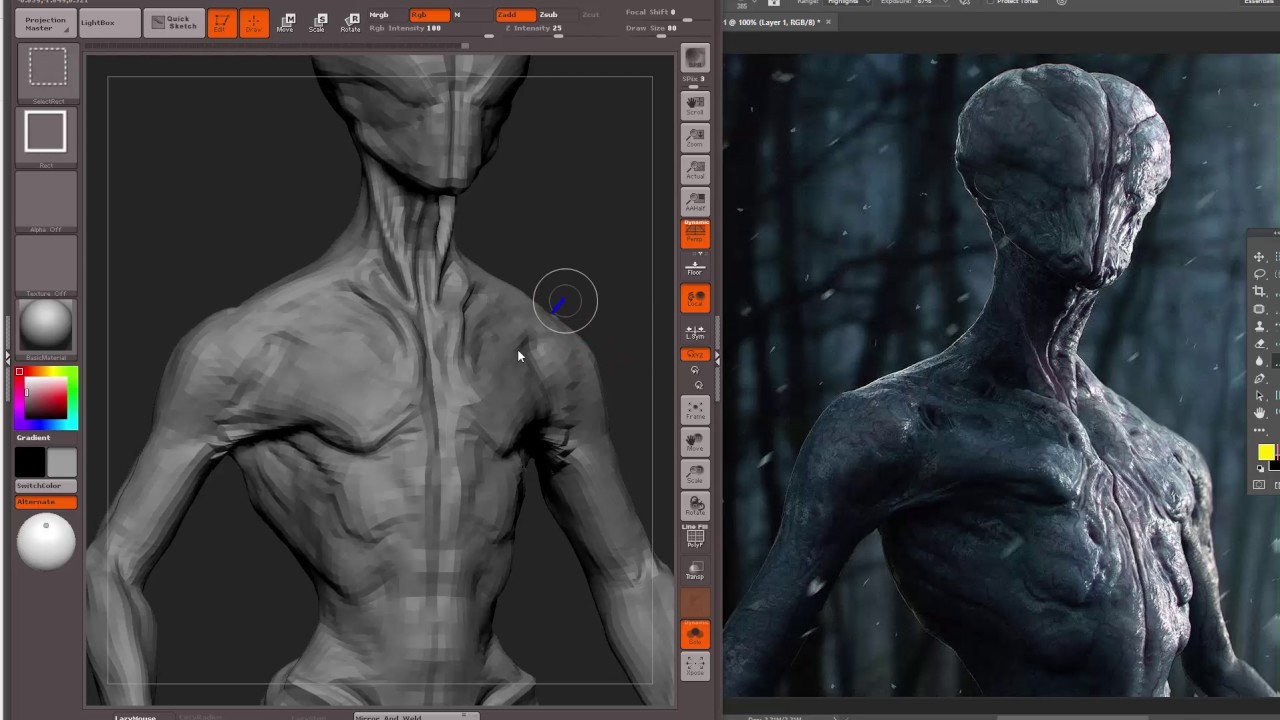Aula de Creature Design - Esculpindo o Demogorgon da série Stranger ...