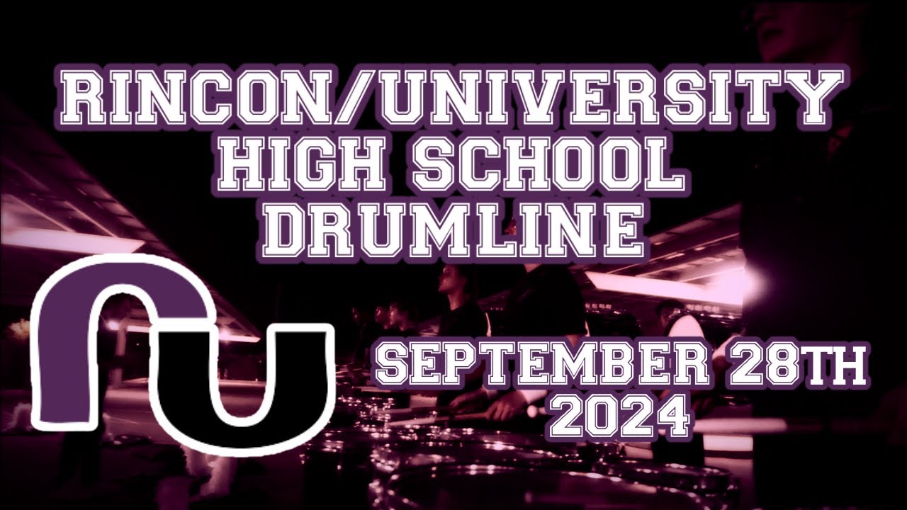 Rincon/University High School Drumline IN THE LOT - YouTube
