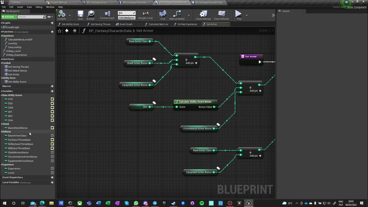 Episode 10 Character Stats & Data for Ability Melee Medieval Multiplayer - UE4 Advanced Tutorial ...