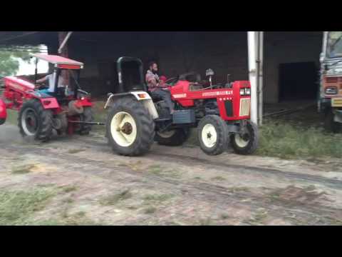 Tractor Tochan Swaraj 855 V/S Mohindera stunting punjabi Villager Boy ...