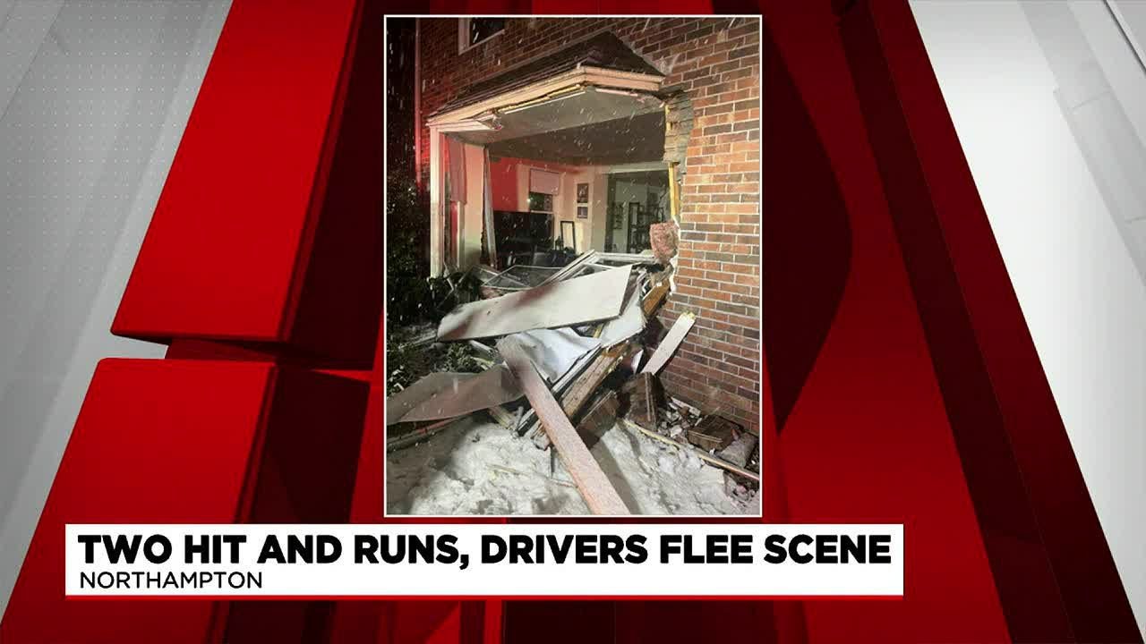 Northampton Police respond to 2 hit-and-runs Friday evening - YouTube