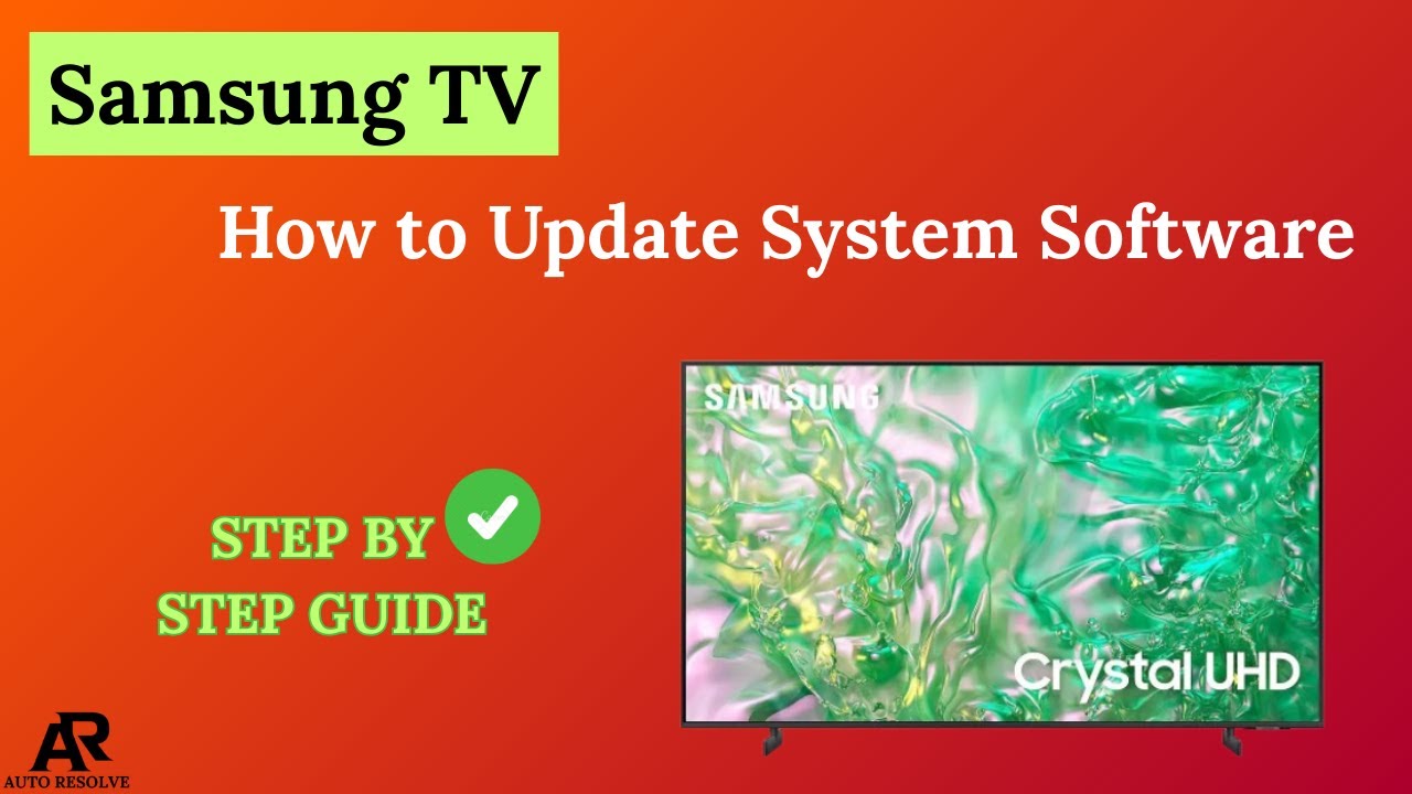 How to Update System Software on Samsung TV (Easy Guide) - YouTube
