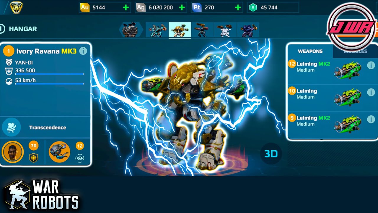 The best F2P robot with new p2w weapons leiming war robots update 9.7 # ...
