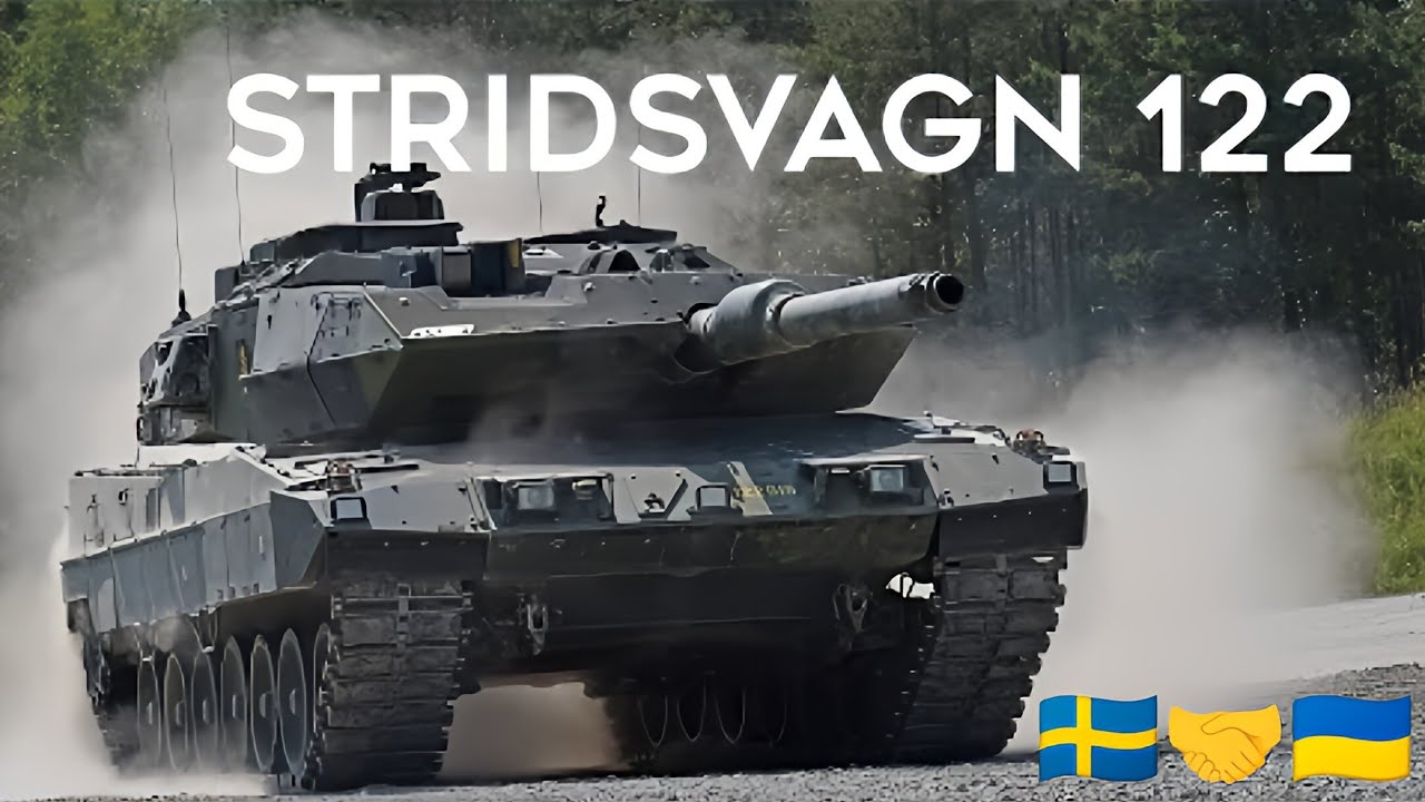 Swedish Main Battle Tank Strv 122 Deployed in Ukraine. Equal to the ...