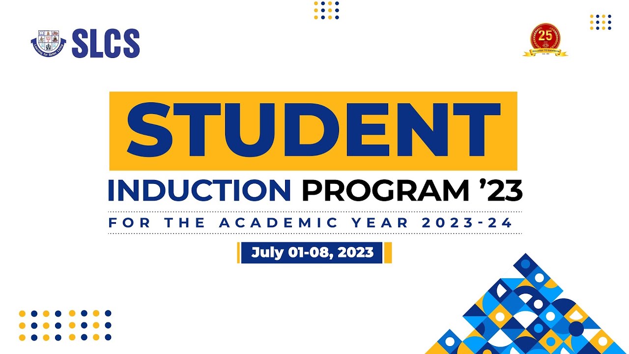 STUDENT INDUCTION PROGRAMME 2023 | SLCS - YouTube