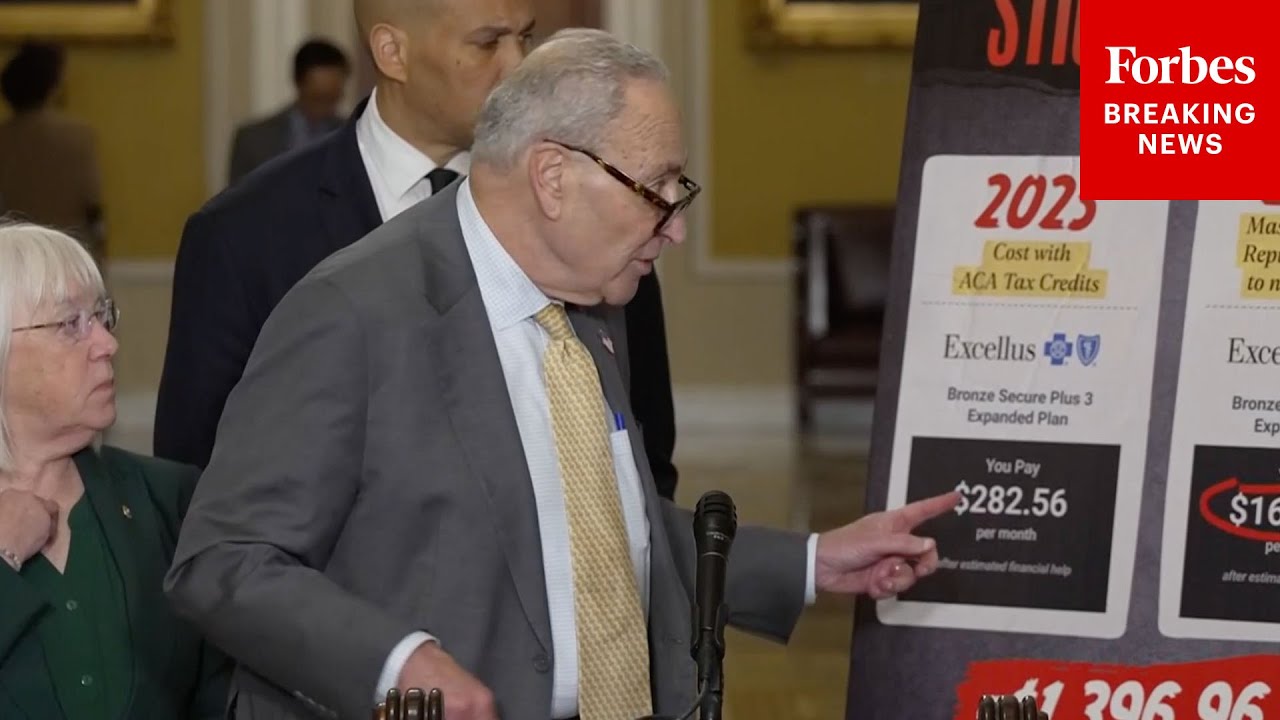 BREAKING NEWS: Schumer & Dem Senate Leaders Call Out Healthcare Price ...