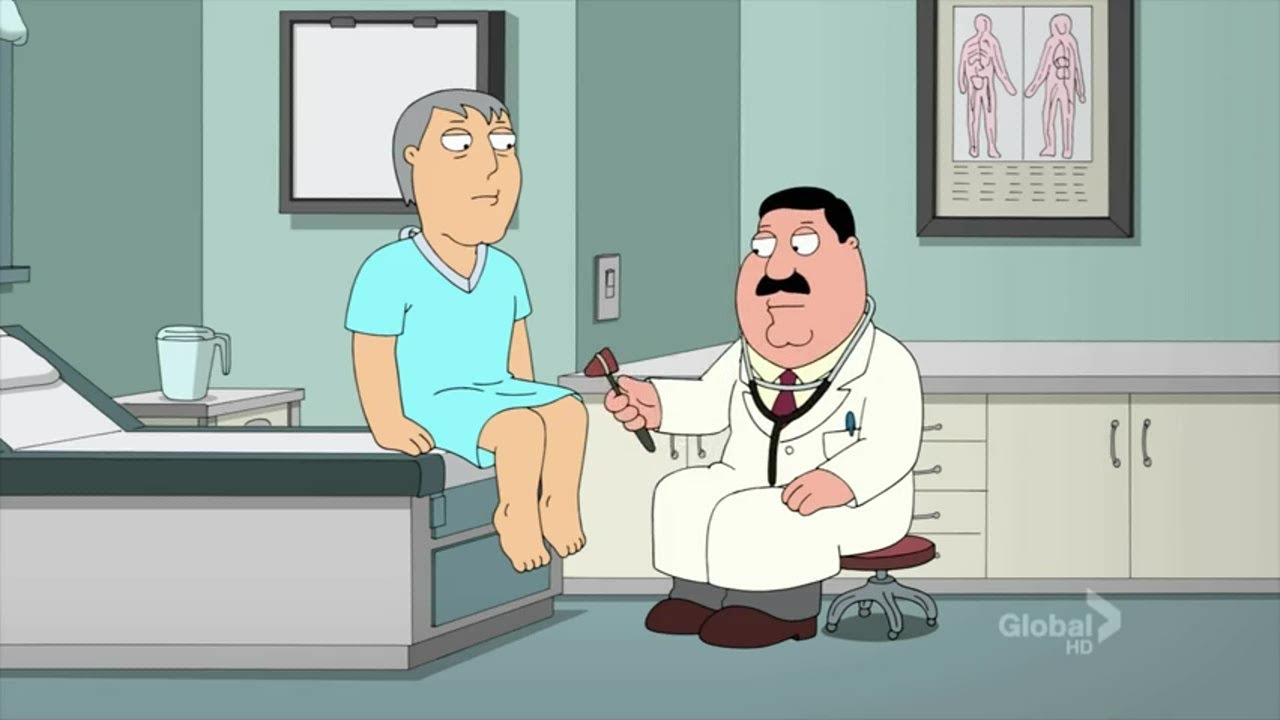 Family Guy - Okay, now we'll just test those reflexes - YouTube