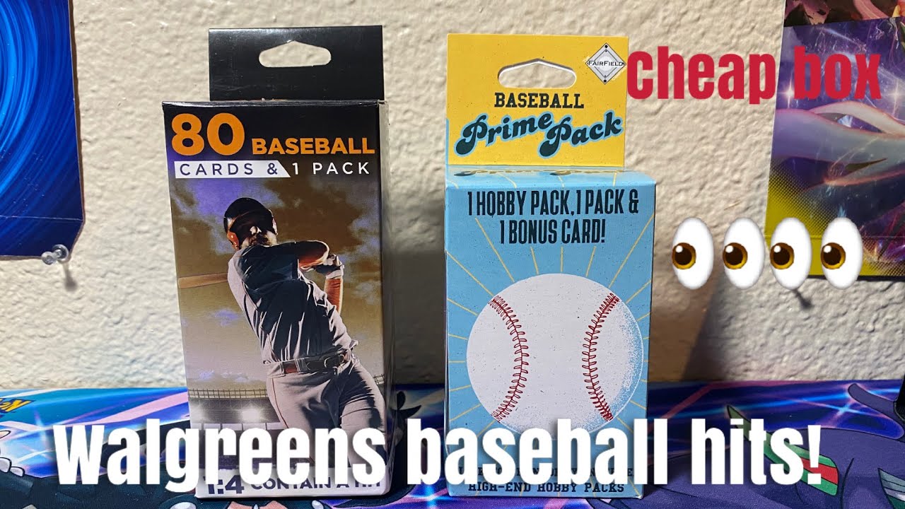 Walgreens Baseball Jumbo Box & Prime pack! Few Hits! We pulled Auto ...