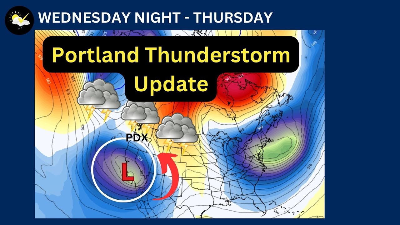 Portland and Northwest thunderstorm pattern. - YouTube