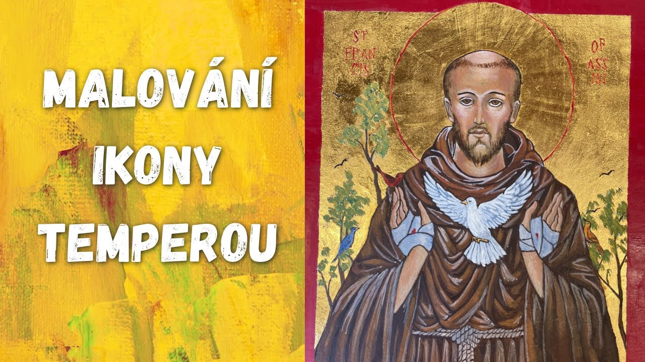 Malování vaječnou temperou, malba ikony a vysněný ateliér? - YouTube