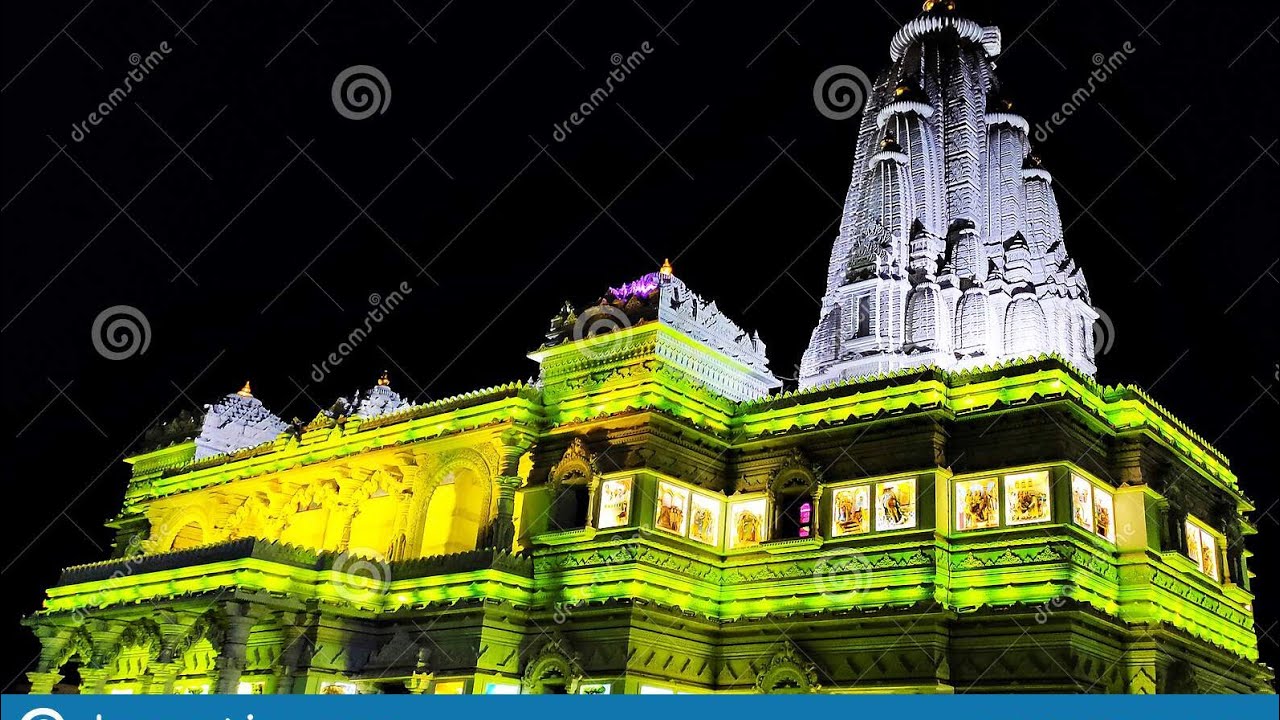 Prem Mandir water night show Vrindavan - YouTube