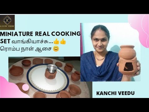 Miniature real cooking set in Tamil |My new miniature set | Clay ...