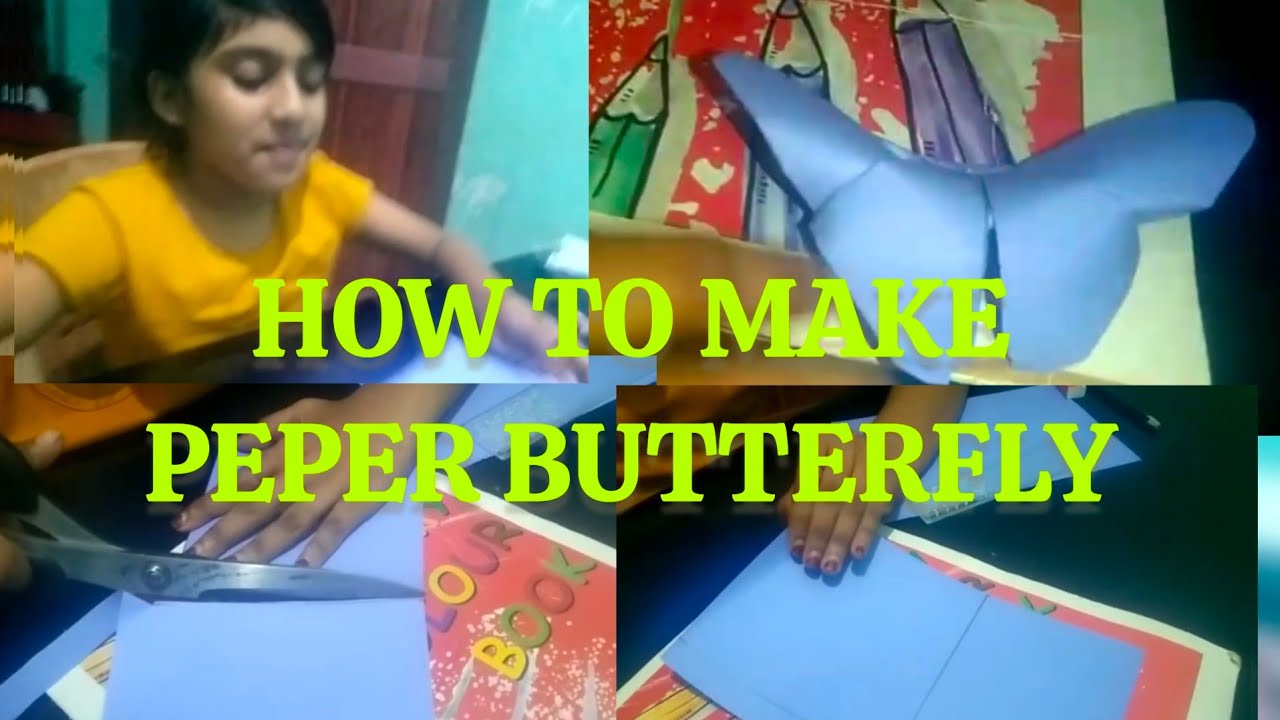 Easy craft:How to make peper butterflies #dailyvlog #trending #easy # ...