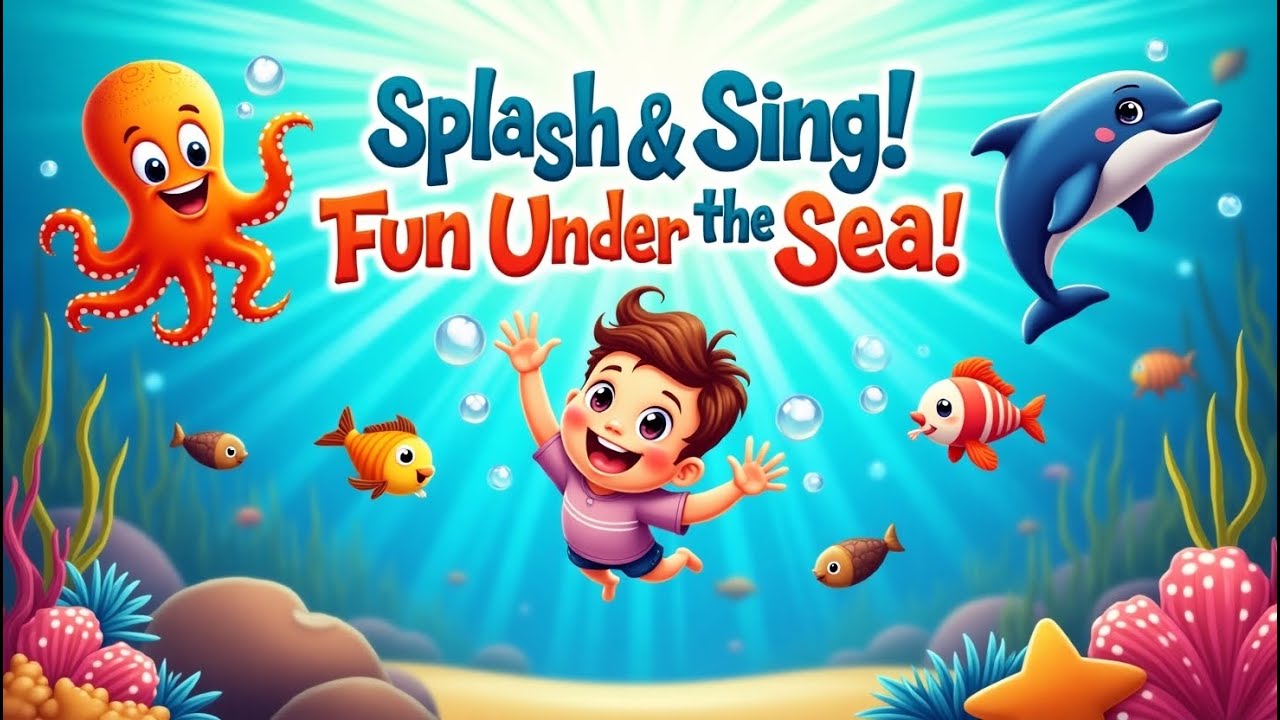 Splish, Splash! A Fun Ocean Adventure |A Happy Under the Sea Rhyme ...