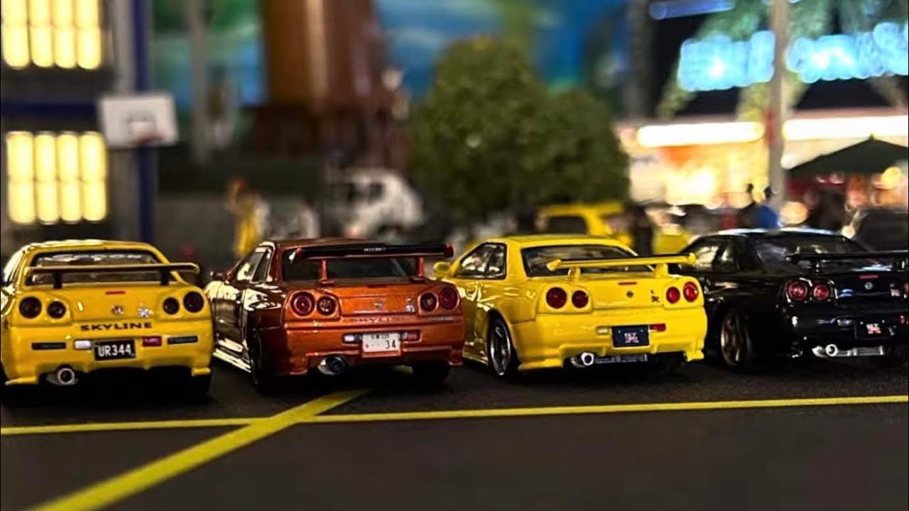 ULTIMATE 1/64 Nissan Skyline R34 Collection (PGM,INNO,TIMEMICRO ...