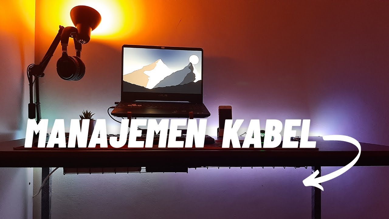 Cable Management | Merapihkan Kabel Meja Setup | Mengetur Kabel - YouTube