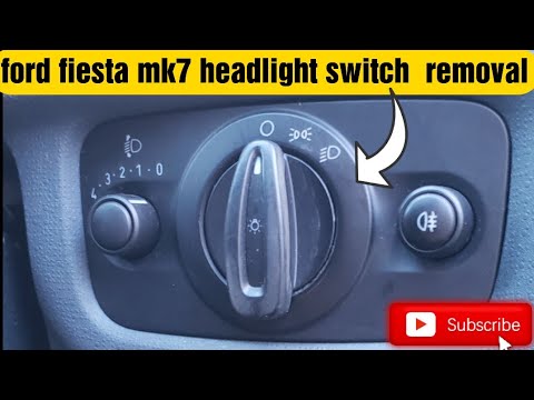 ford fiesta mk7 headlight switch removal - YouTube