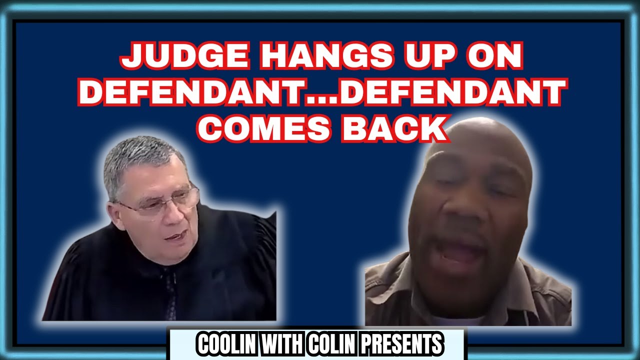 Judge Hangs Up On Defendant. Defendant Comes Back ANGRY! - YouTube