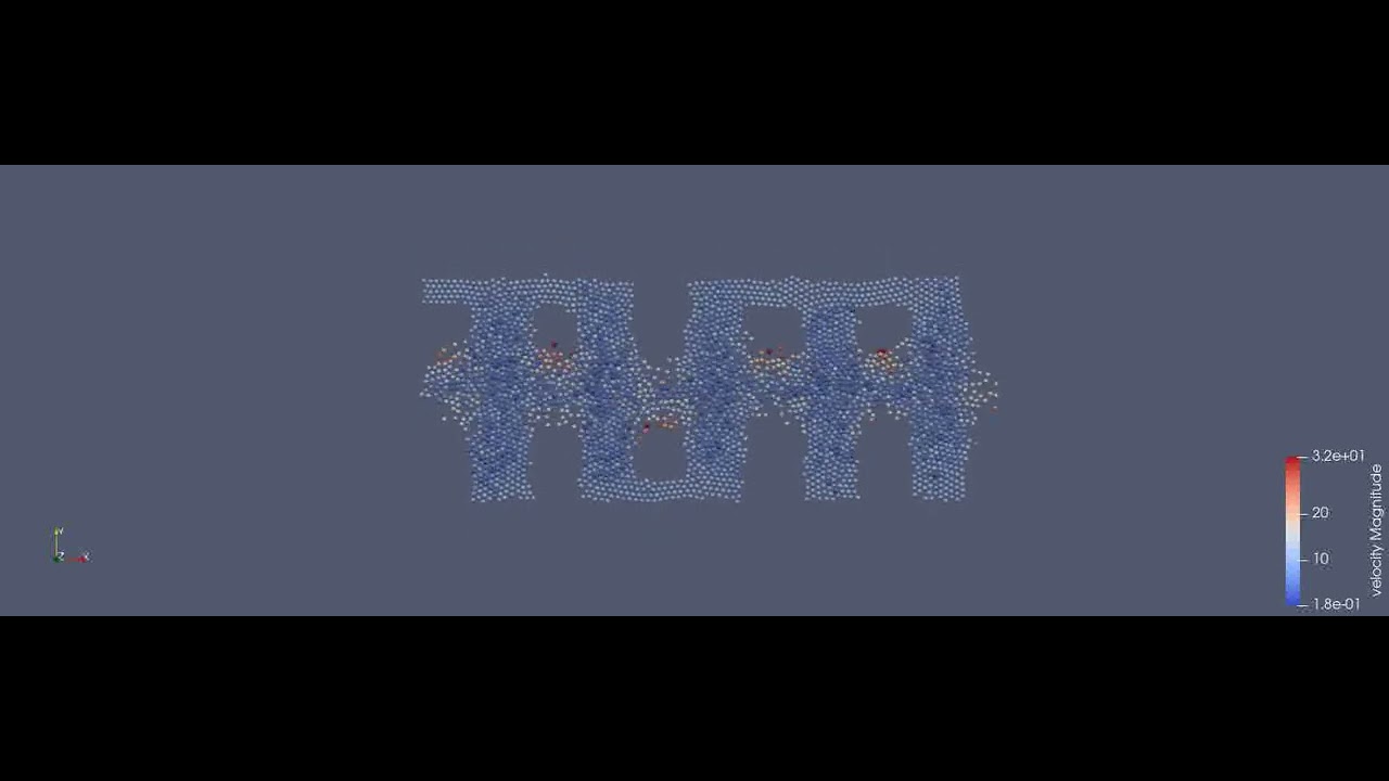 Particle Simulation: Collosion of TUM Logos! - YouTube