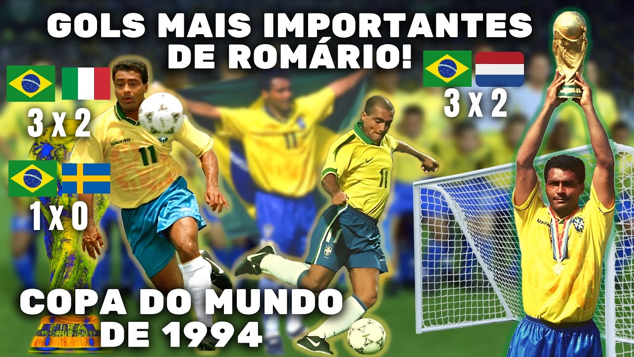 🚨RELEMBRE AGORA!!!! OS GOLS MAIS IMPORTANTES DE ROMÁRIO NA COPA DO ...