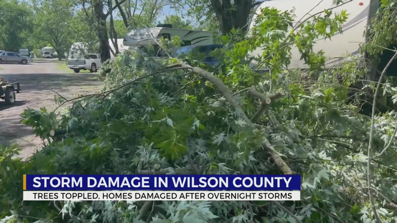 Storm damage in Wilson County - YouTube