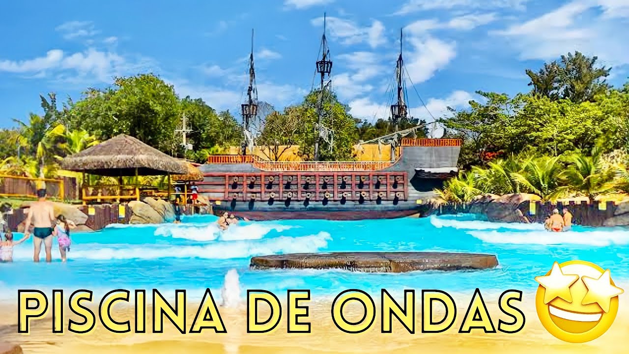 Piscina de ONDAS no PARQUE Aquático Thermas Water Park | São Pedro - SP ...
