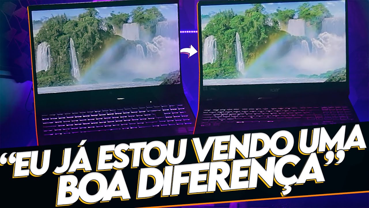 A GRANDE DIFERENÇA ENTRE AS TELAS DE NOTEBOOK! 100% DCI-P3 vs 45% NTSC ...