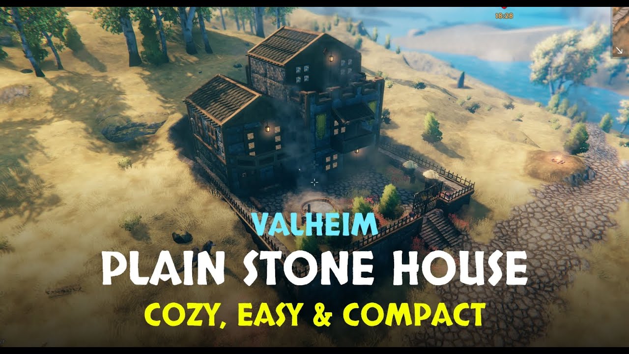 Valheim: Plain Stone House - YouTube