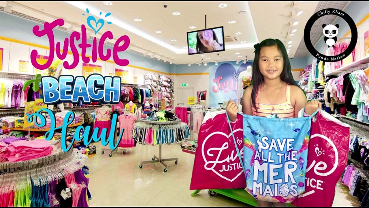 Justice Beach Haul ft. Jessalyn Grace - YouTube