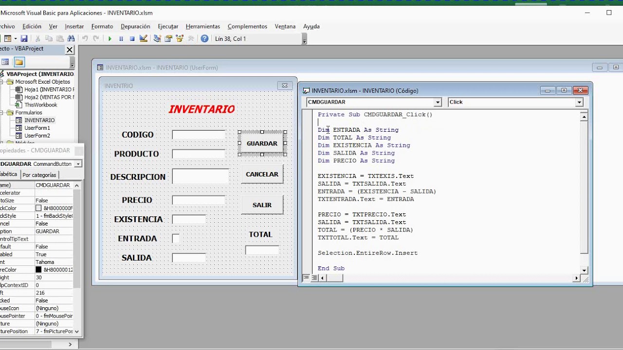Video de Inventario en visual basic - YouTube