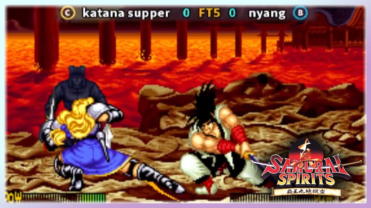 [Arcade] Samurai Shodown II katana supper VS nyang #retro #snk #SAMSHO2 ...